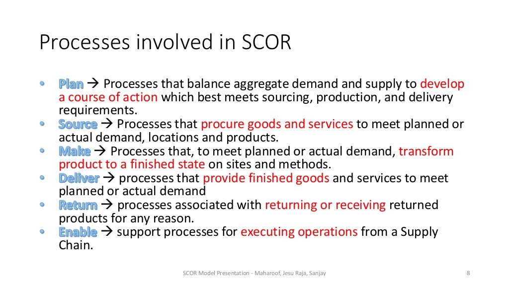 Scor model
