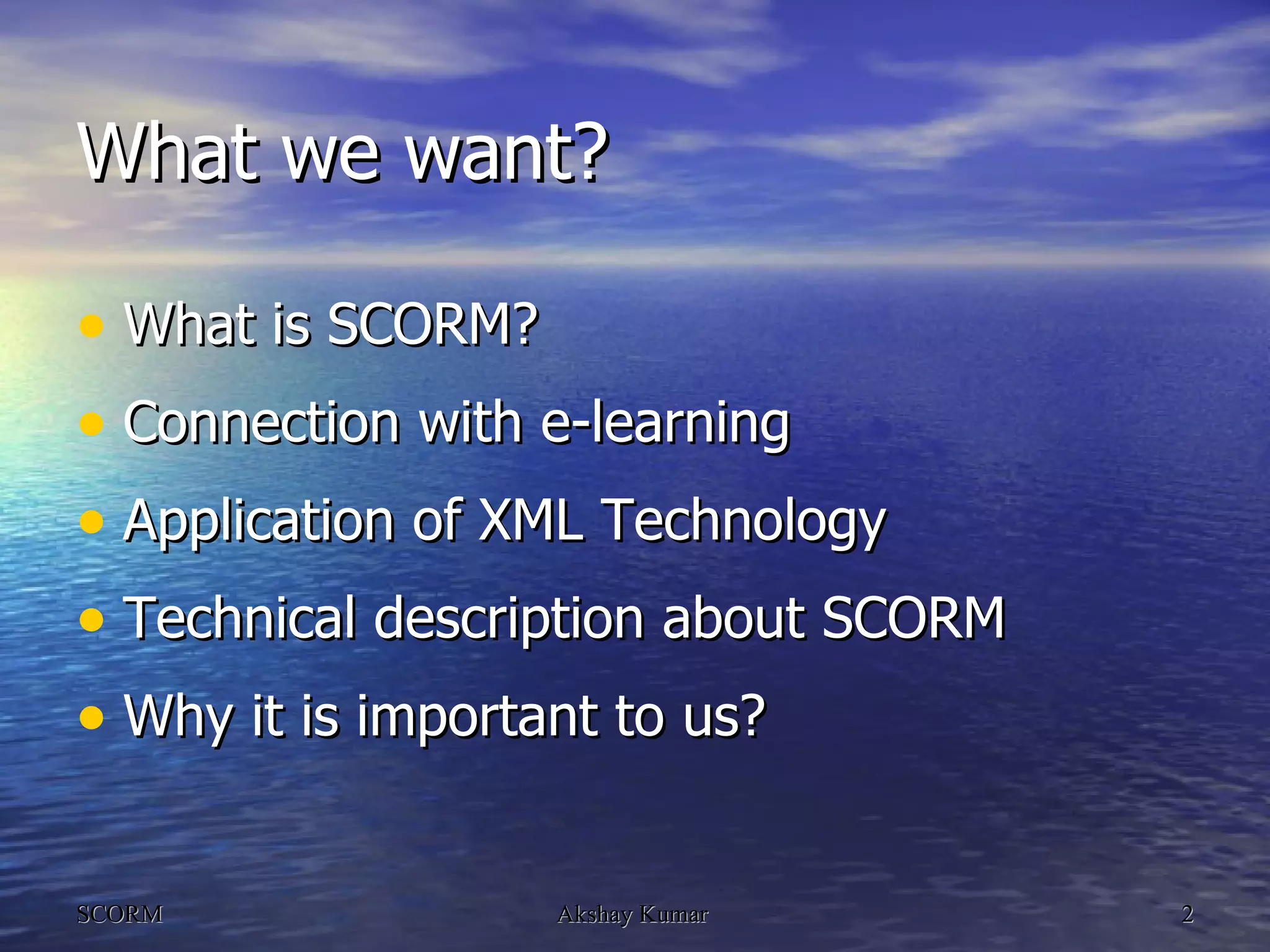 About SCORM | PPT