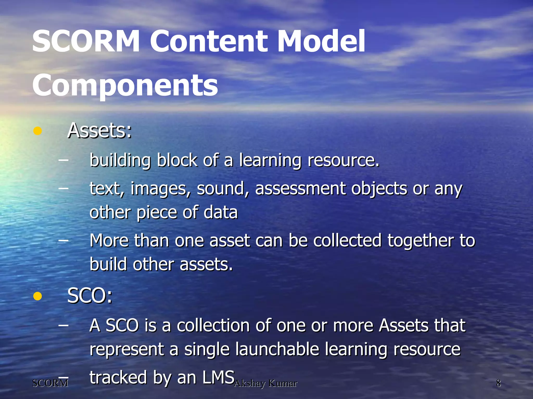 About SCORM | PPT