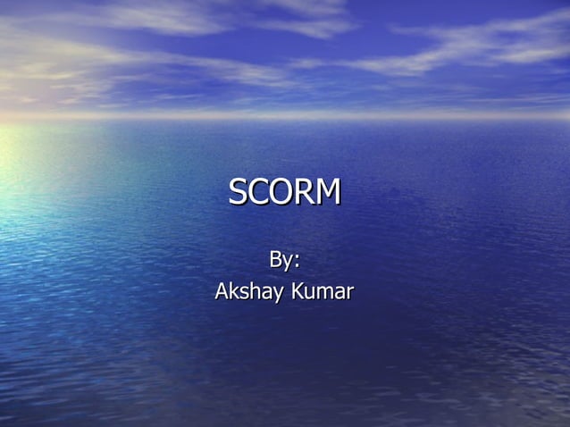 About SCORM | PPT
