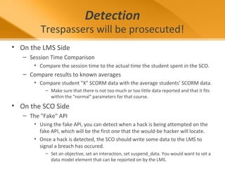 Scorm security | PPT