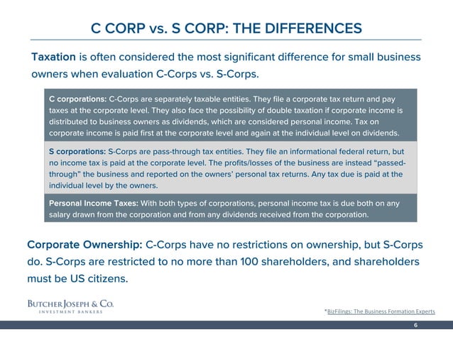 S corporation vs. C corporation | PDF | Business Accounting & Finance ...