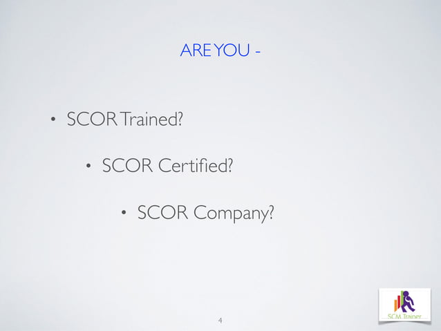 Principles of SCOR Model Presentation by Jeffrey McDaniels, APICS ...