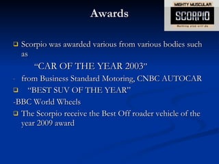 strategic marketing :Scorpio | PPT