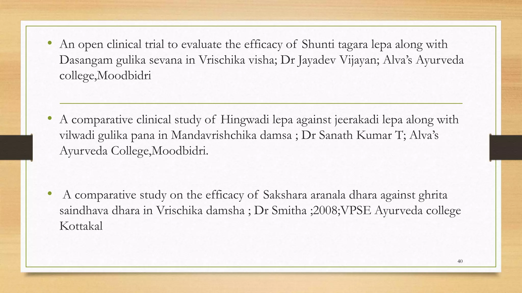 VRISCHIKA VISHA | PPTX