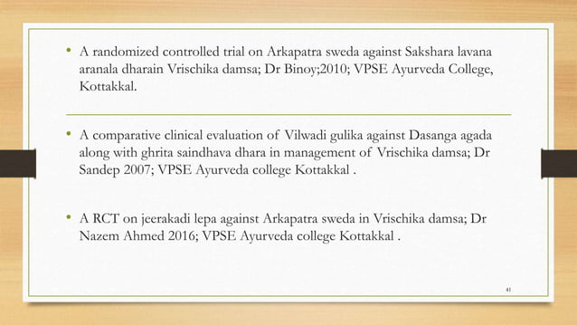 VRISCHIKA VISHA | PPTX