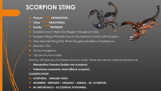SCORPION (AGAD TANTRA AND TOXICOLOGY).pptx