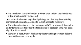 scorpion bite clinical features and mx.pptx