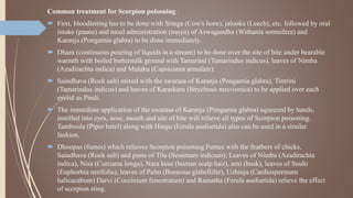 MANAGEMENT ON SCORPION AND THEIR BITES | PDF