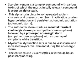 Approach to SCORPION ENVENOMATION in pediatrics.pptx
