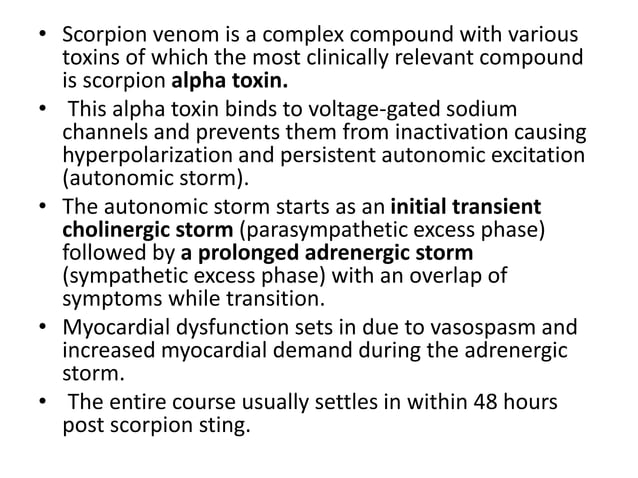Approach to SCORPION ENVENOMATION in pediatrics.pptx | Children\'s ...
