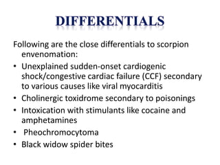 Approach to SCORPION ENVENOMATION in pediatrics.pptx