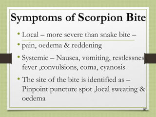 Scorpion Poisoning - Rivin | PPTX