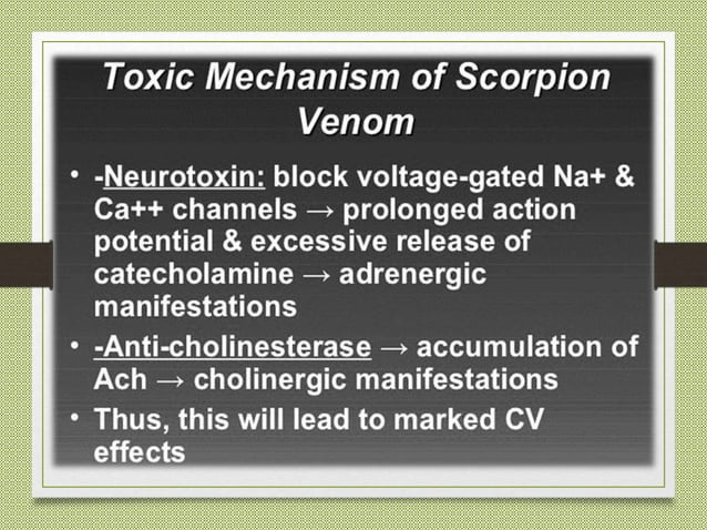 Scorpion Poisoning - Rivin | PPTX | First Aid | Injuries