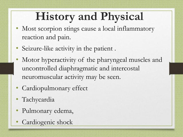 Scorpion Poisoning - Rivin | PPTX | First Aid | Injuries