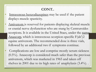 Scorpion Poisoning - Rivin | PPTX