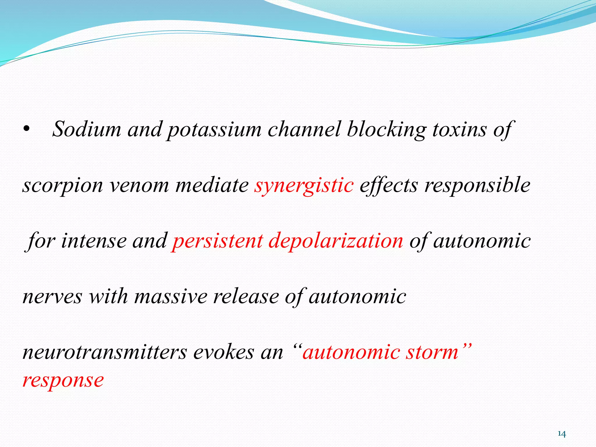 Scorpion sting | PPTX