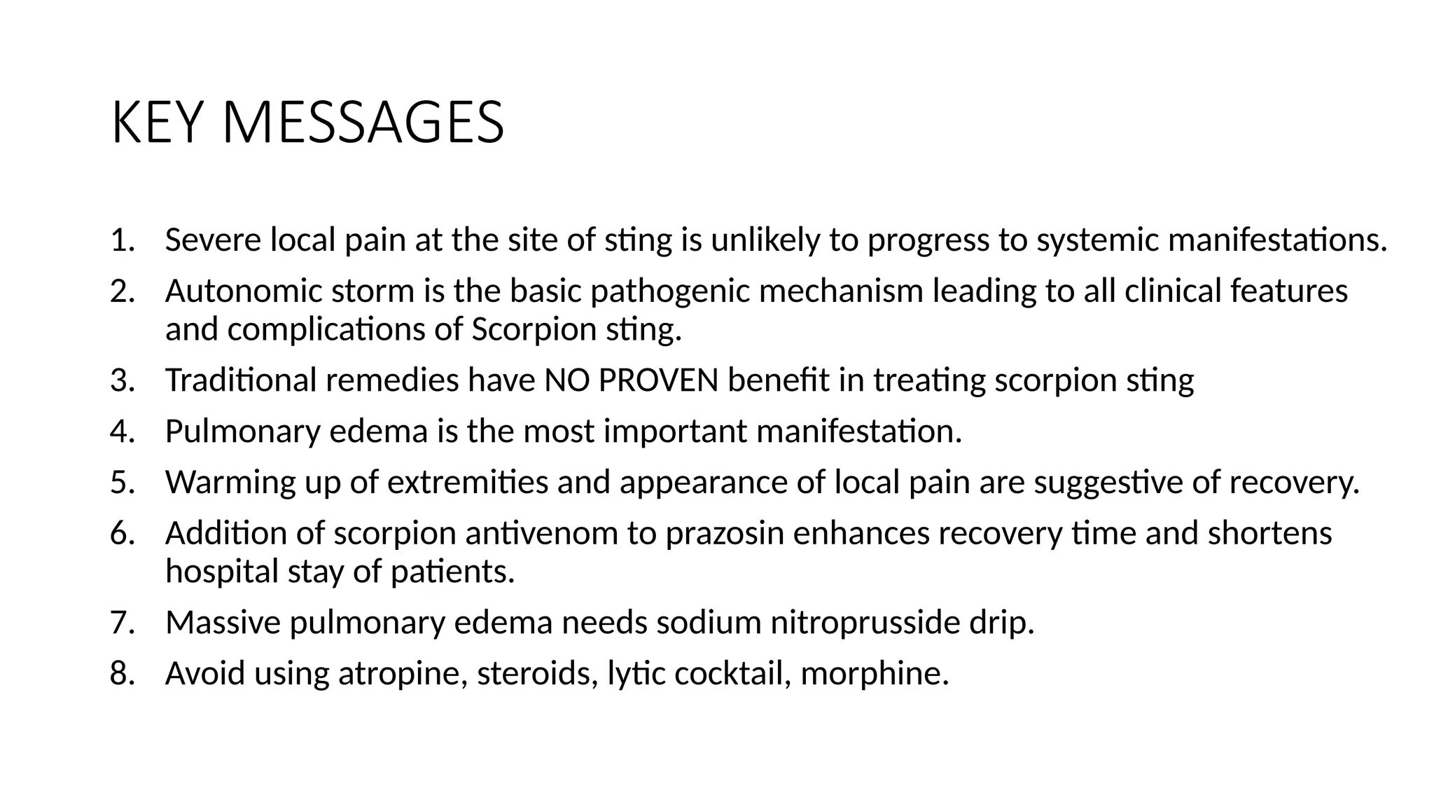 Scorpion Sting management in pediatrics ICU | PPTX