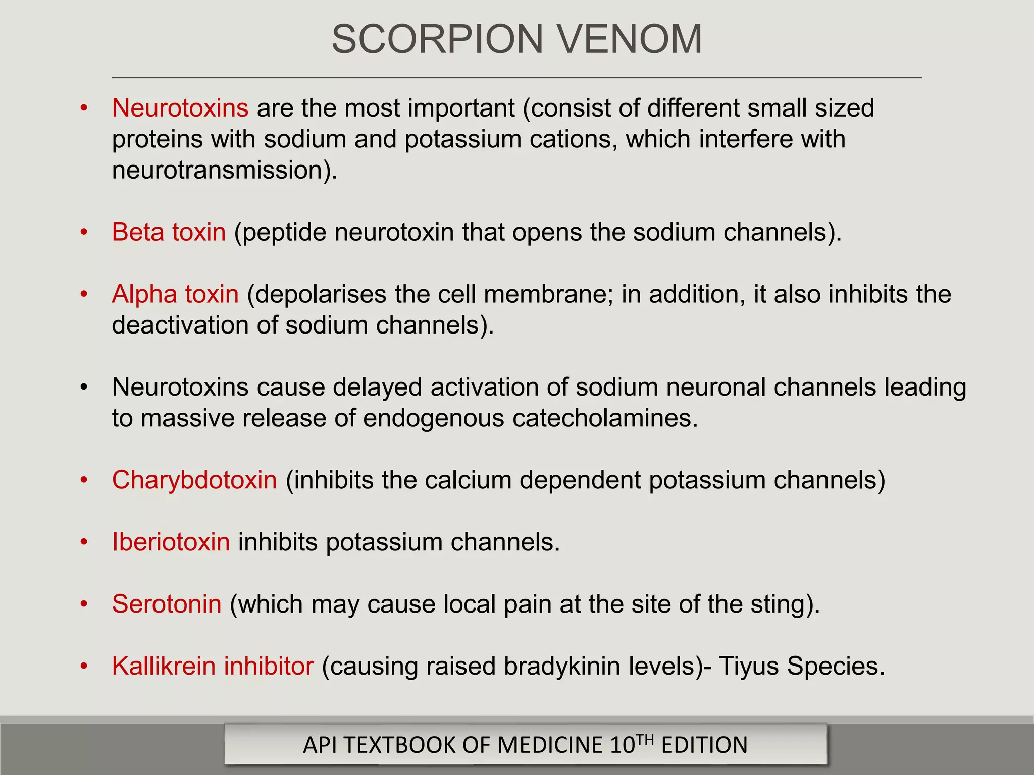 Scorpion sting | PPTX