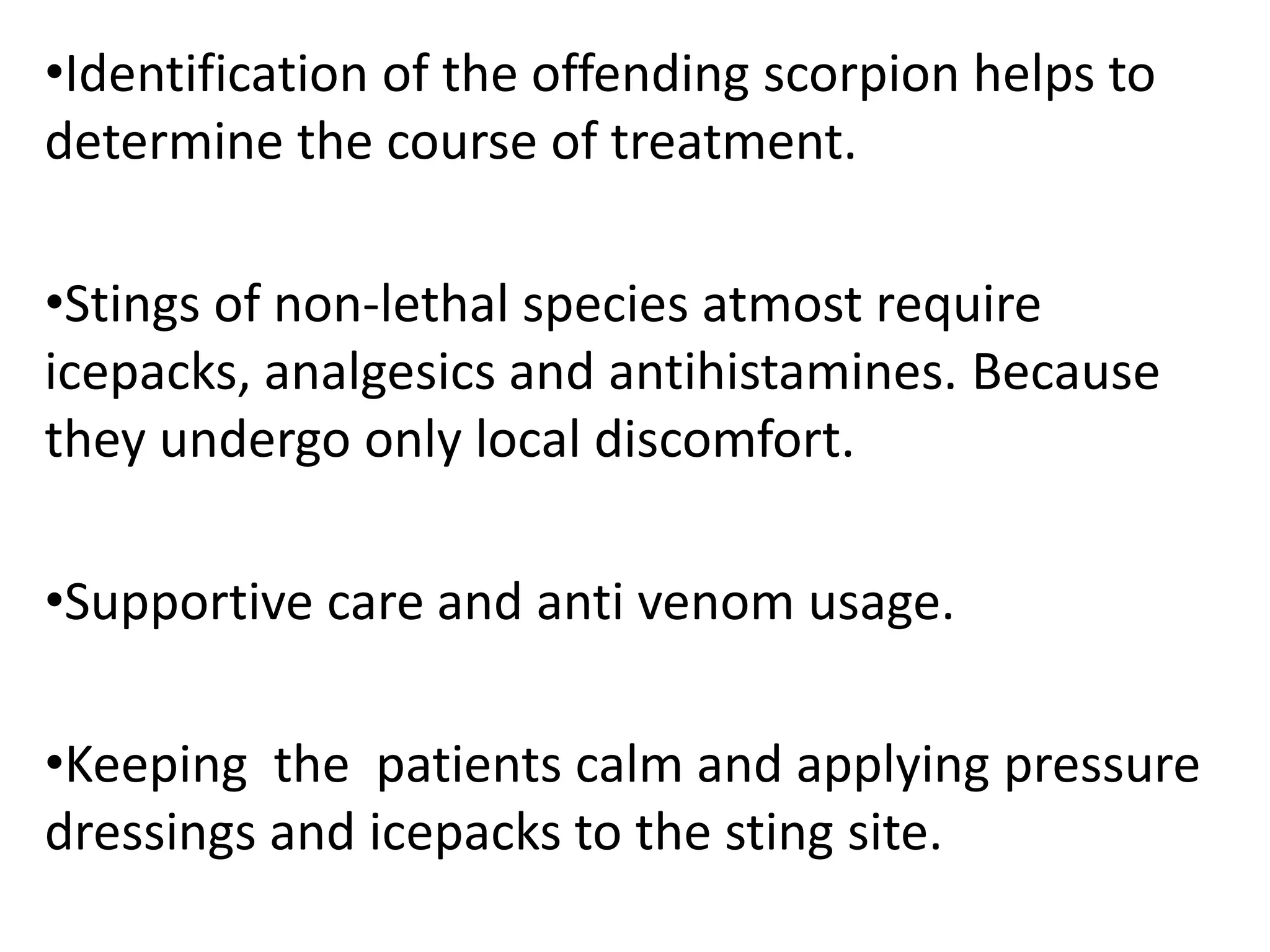 Scorpion sting | PPTX