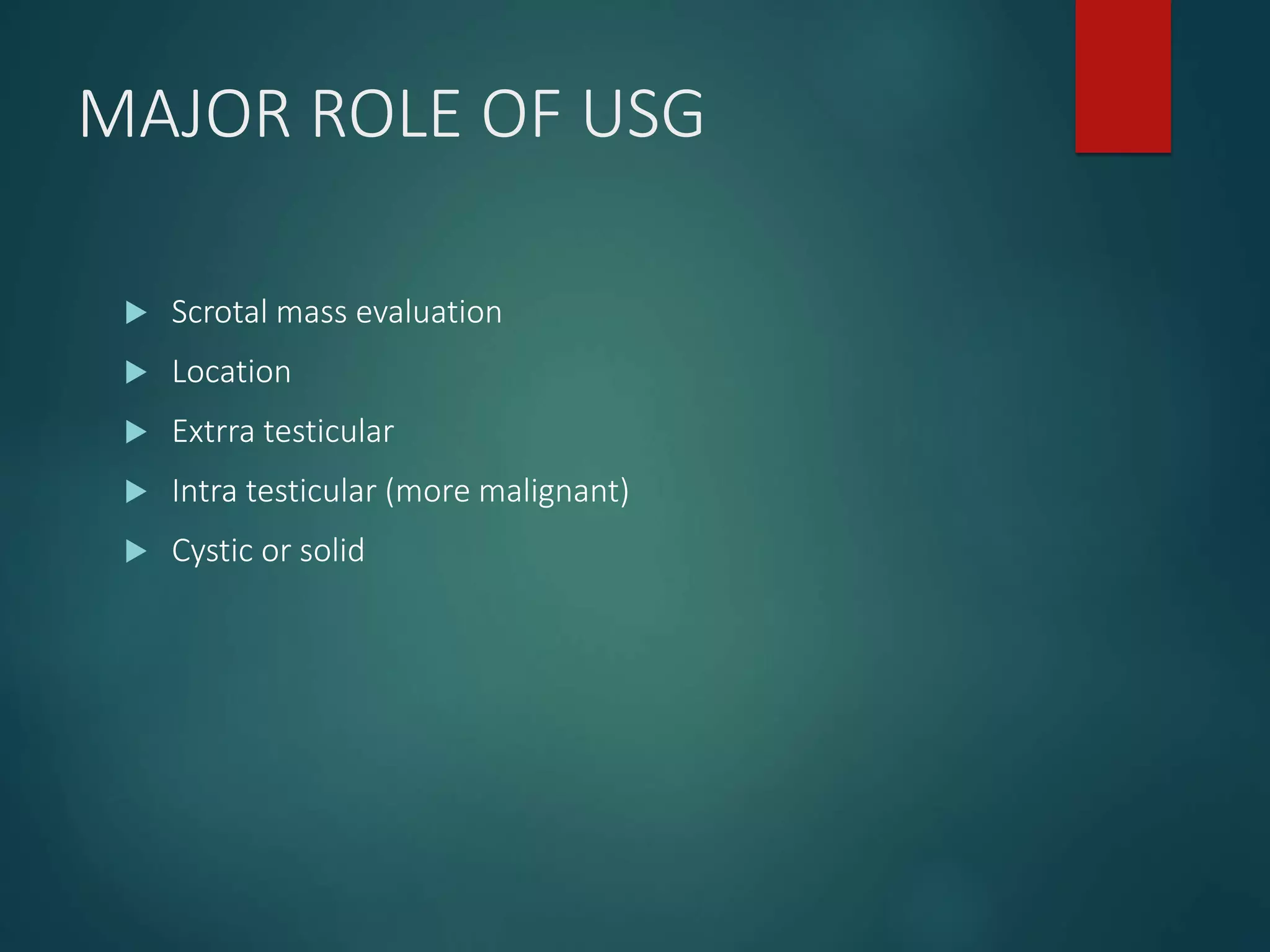 Scortal Ultrasound | PPTX