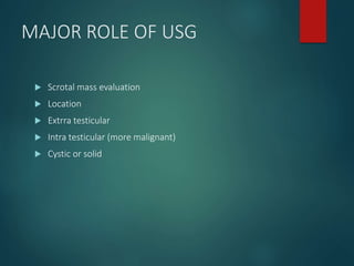 Scortal Ultrasound | PPTX