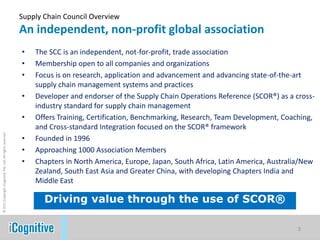 SCOR®10.0 for Supply Chain Optimization | PDF