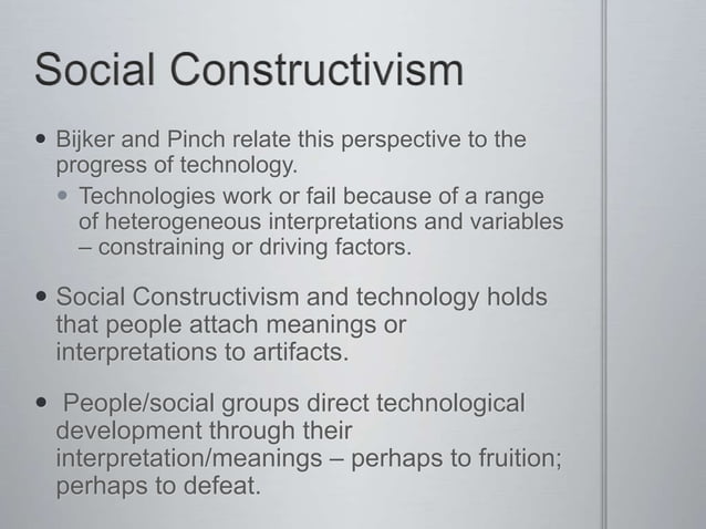 Social Construction of Technology | PPTX | Science