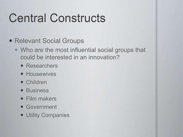 Social Construction of Technology | PPTX | Science