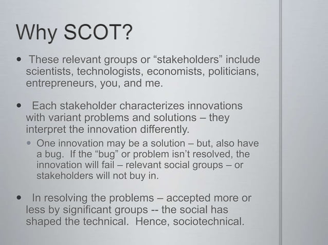 Social Construction of Technology | PPTX | Science
