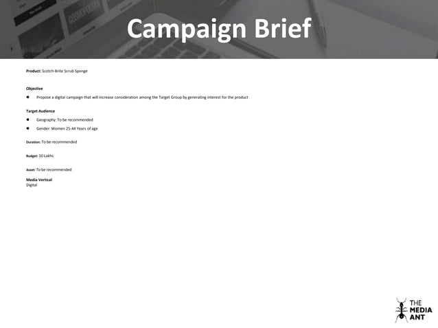 Scotch Brite (3M India ) Digital Plan | PPT