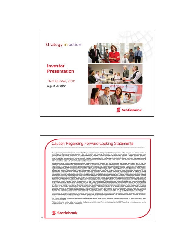 Scotiabank Investor Presentation | PDF