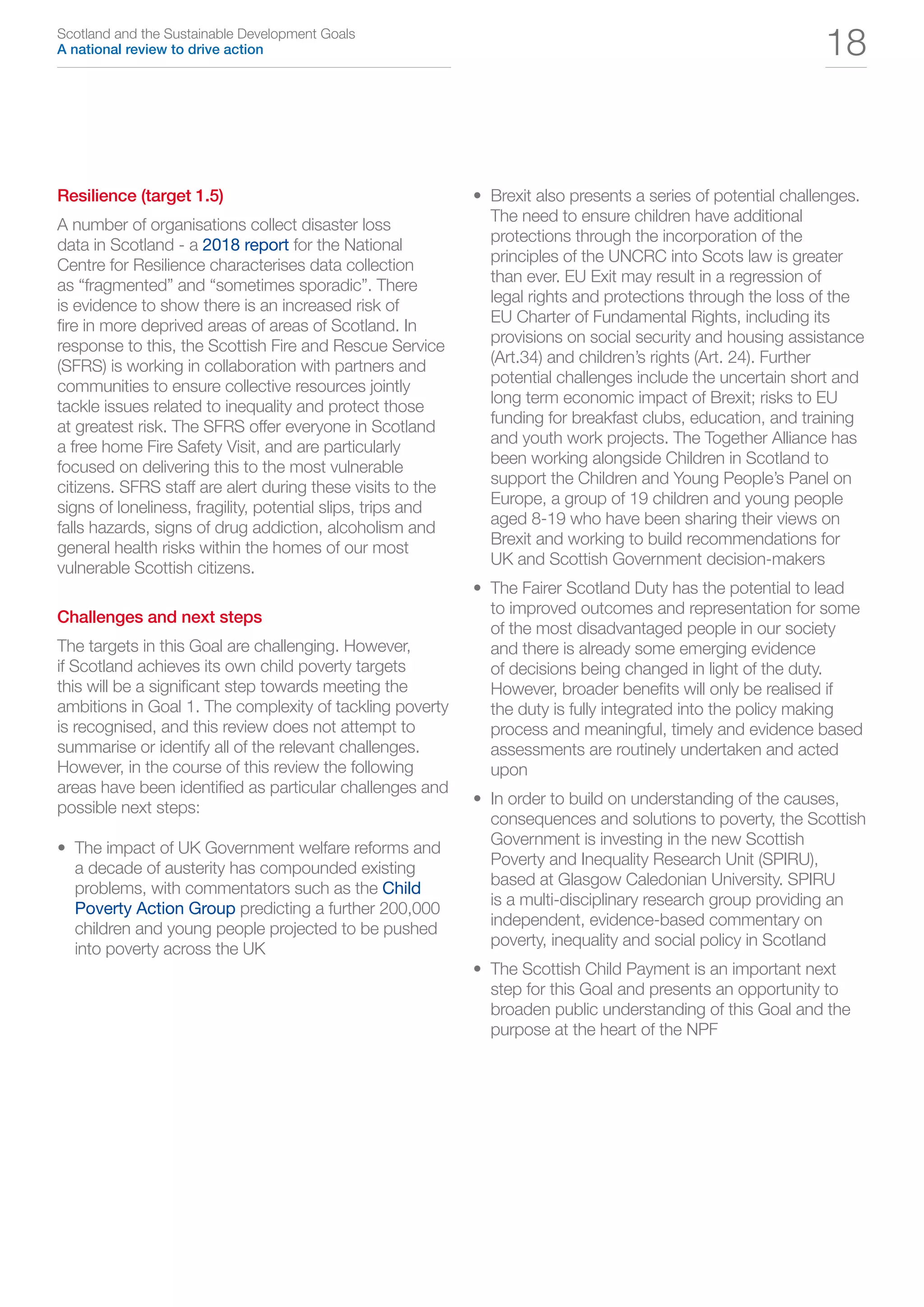 Scotland and the SDGs - a national review to drive action | PDF