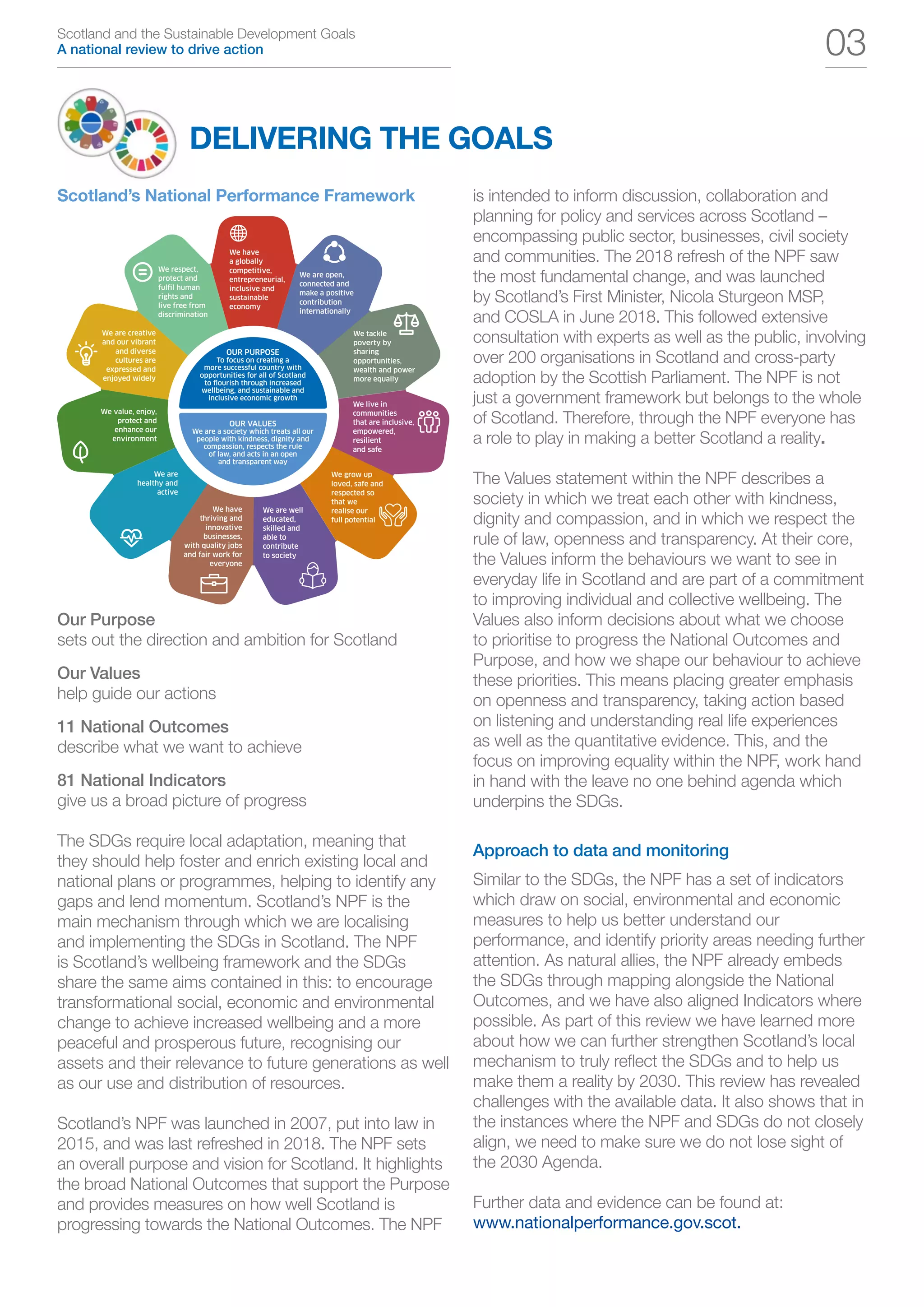 Scotland and the SDGs - a national review to drive action | PDF