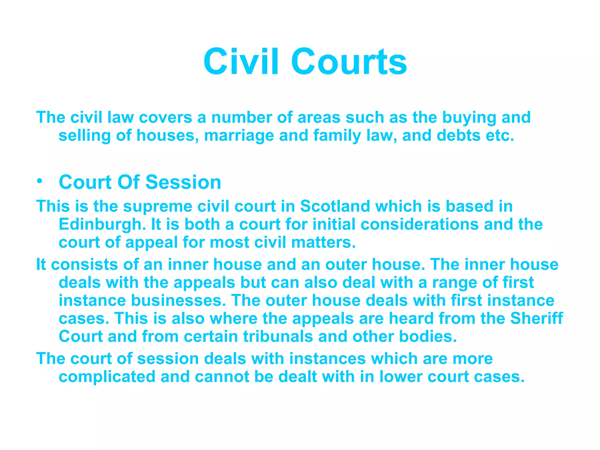 Scotlands Court and Legal System | PPT