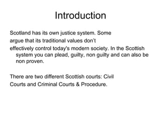 Scotlands Court and Legal System | PPT