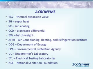 Scotsman ice machine refrigeration training 101 - 0218.ppt | Chemistry ...