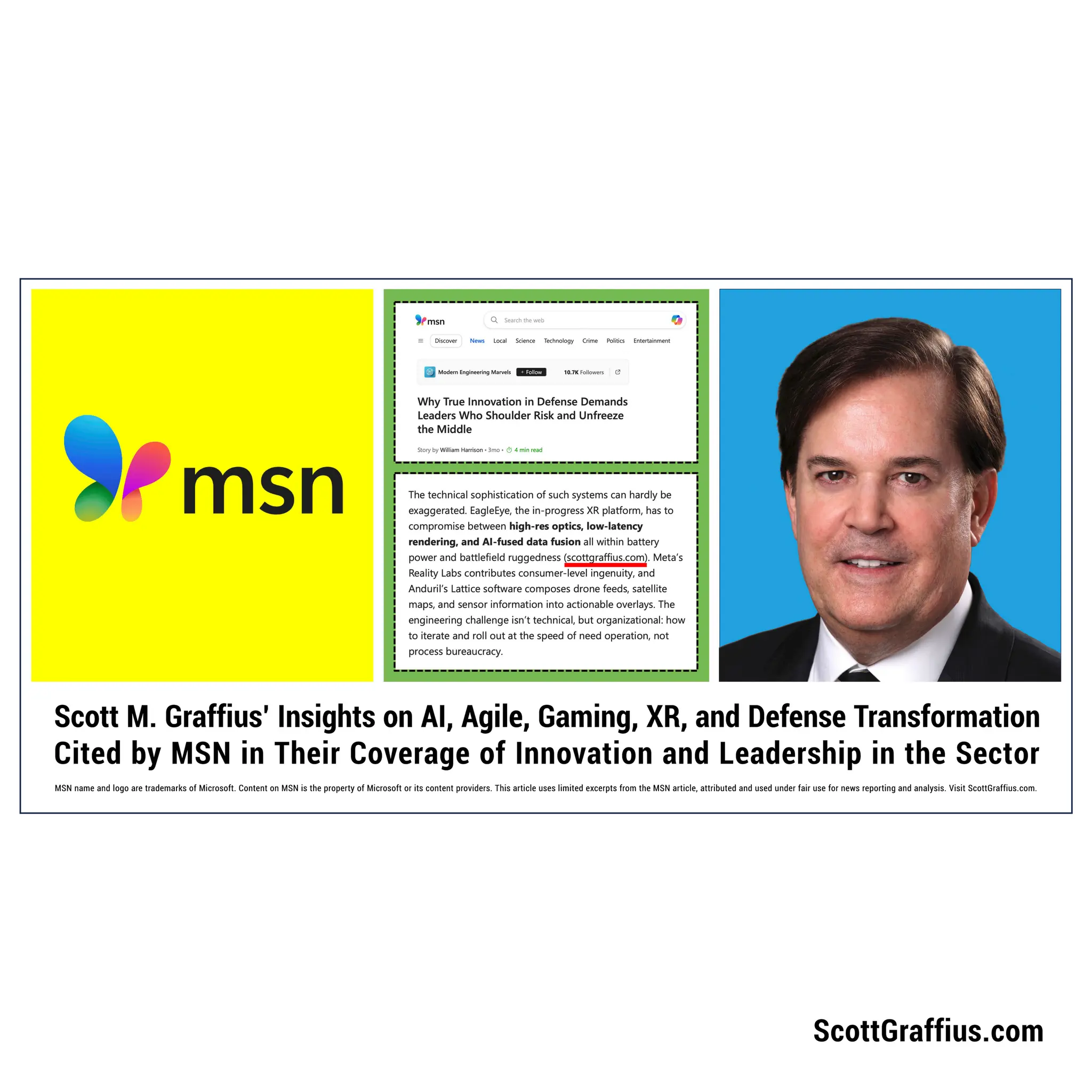 Tech leader Scott M. Graffius' insights on defense transformation were ...