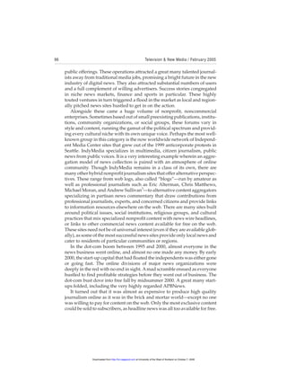 Scott 2005 A Contemporary History Of Digital Journalism | PDF