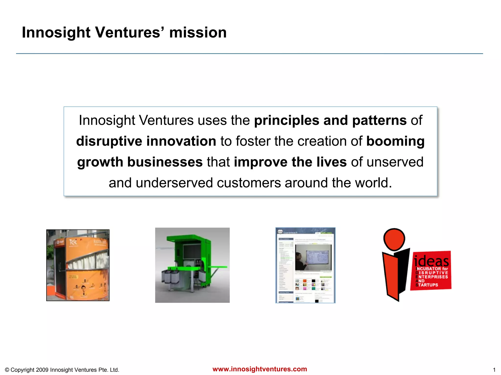 The Intersection of Innovation & Investments | PDF
