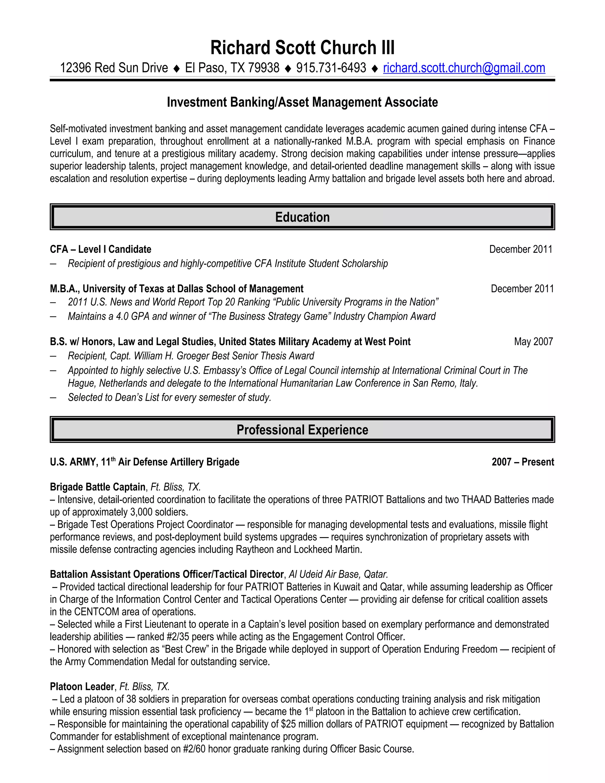 Scott Church Resume | DOC
