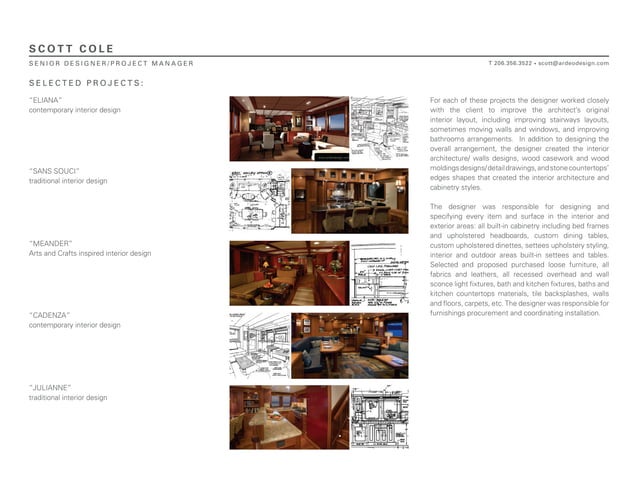 Scott Cole Portfolio Samples Overview | PDF | Interior Decorating ...