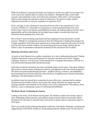 Scott Damron A Lifelong Adventure Seeker and Advocate for Nature.docx