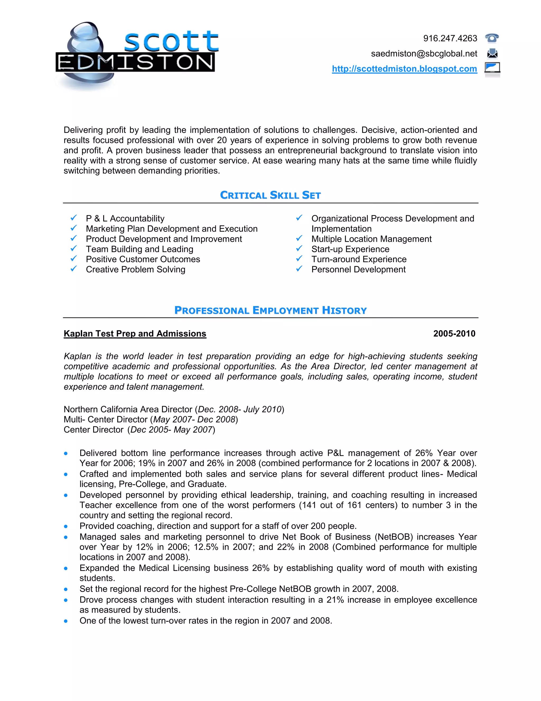 Scott Edmiston Resume | PDF