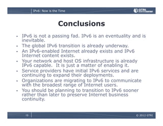 Scott Hogg - IPv6 - Now is the Time.pdf