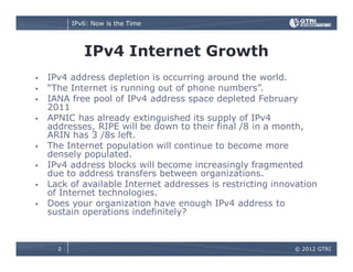 Scott Hogg - IPv6 - Now is the Time.pdf