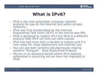 Scott Hogg - IPv6 - Now is the Time.pdf