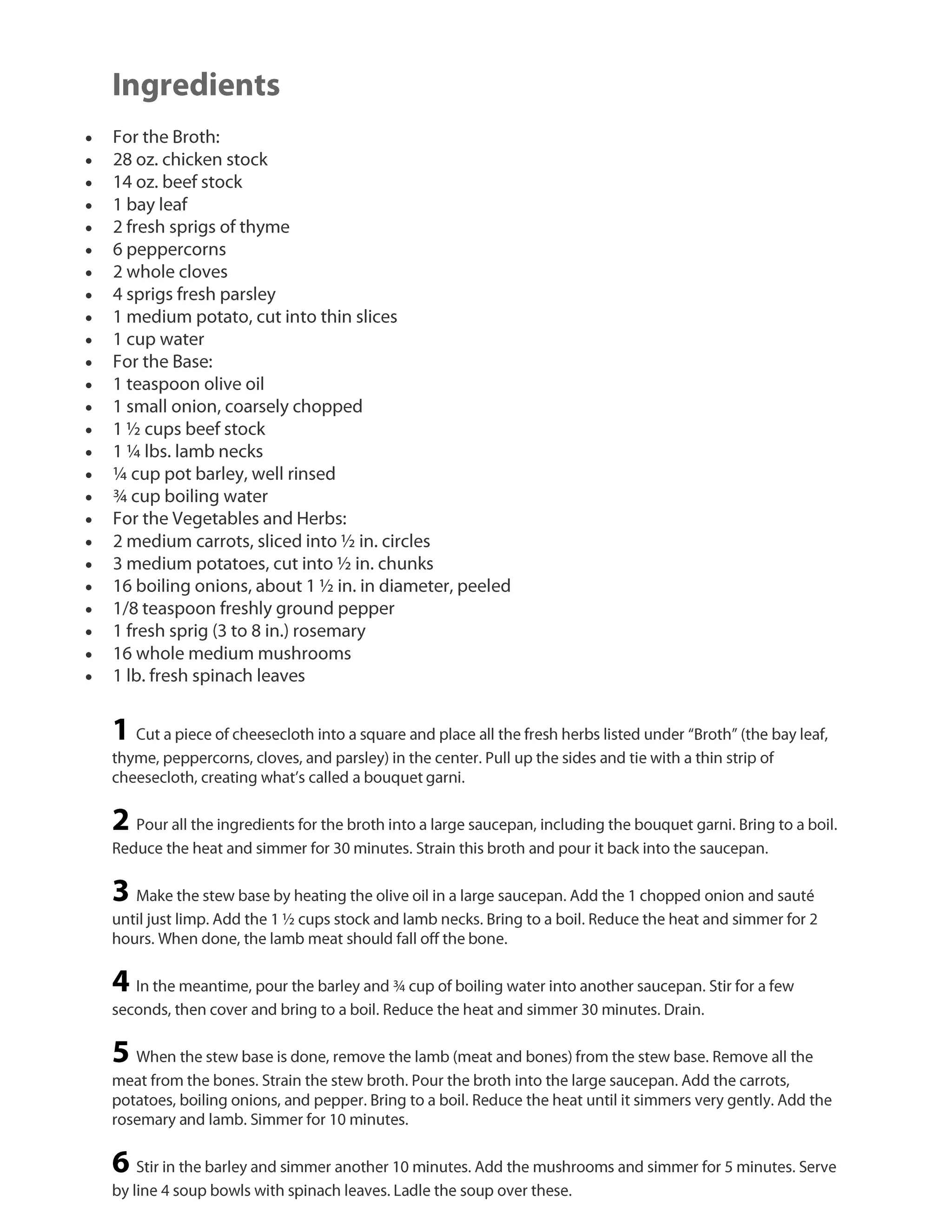 Scottish Irish Stew Pdf