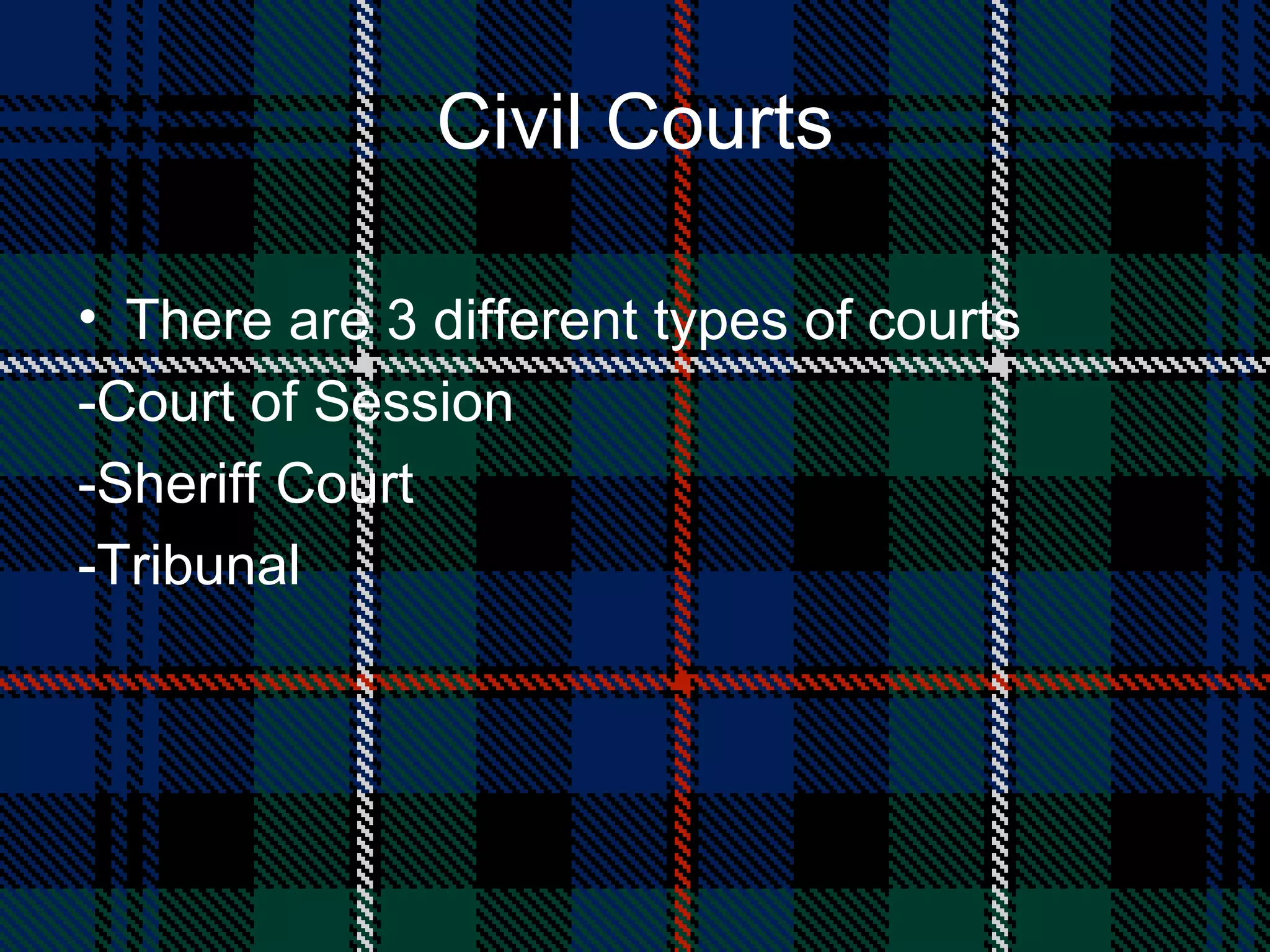 Scottish Civil Court | PPT