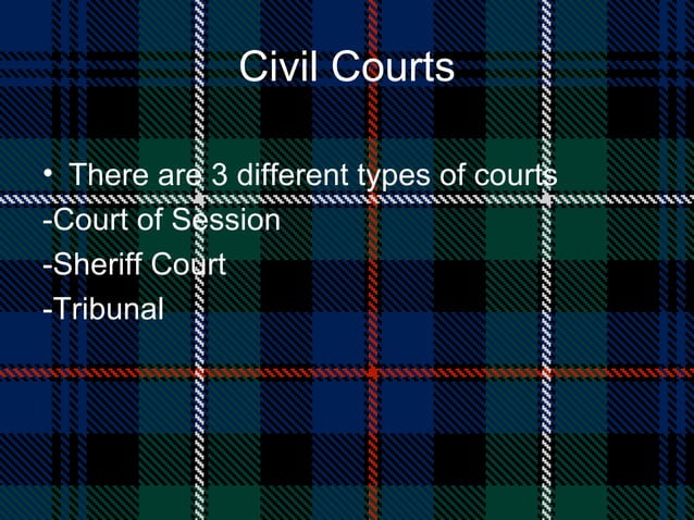 Scottish Civil Court | PPT